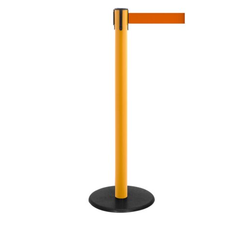 Personenleitsystem 'P-Line Famous' Gurt Farbe orange Pfosten Farbe ge ...