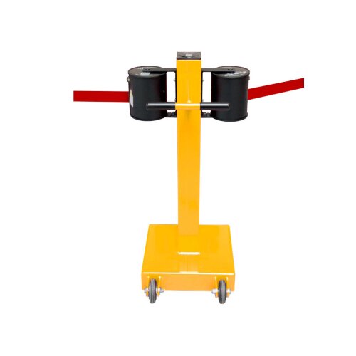 Personenleitsystem 'P-Line Double' Gurt Farbe rot Pfosten Farbe gelb ...